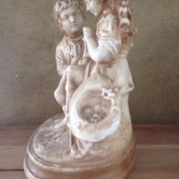 Esco | Accents | Rare Vintage Chalkware Esco Statue First Love | Poshmark